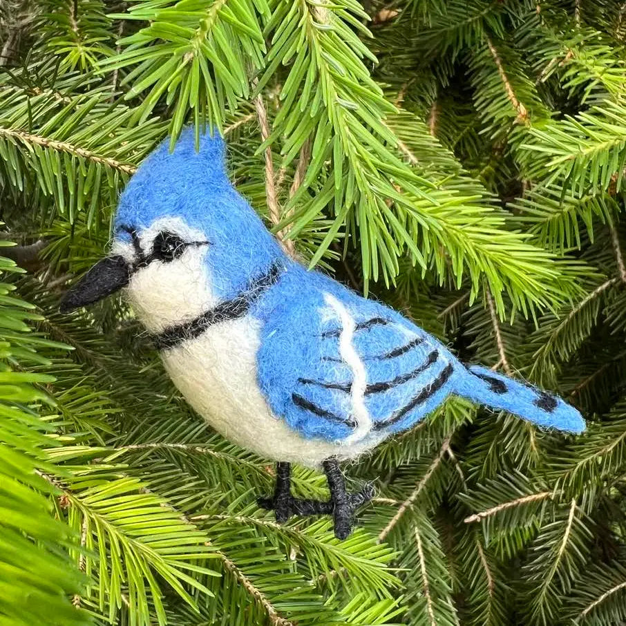Felted Bird / Blue Jay – Buck Brook Alpacas