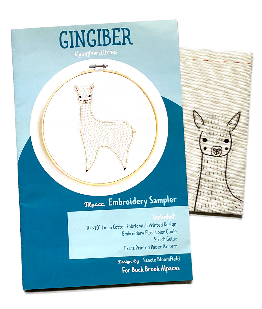 EMBROIDERY SAMPLER / ALPACA – Buck Brook Alpacas